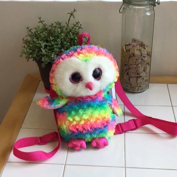 Ty | Accessories | Ty Owen The Owl Stuffed Backpack | Poshmark